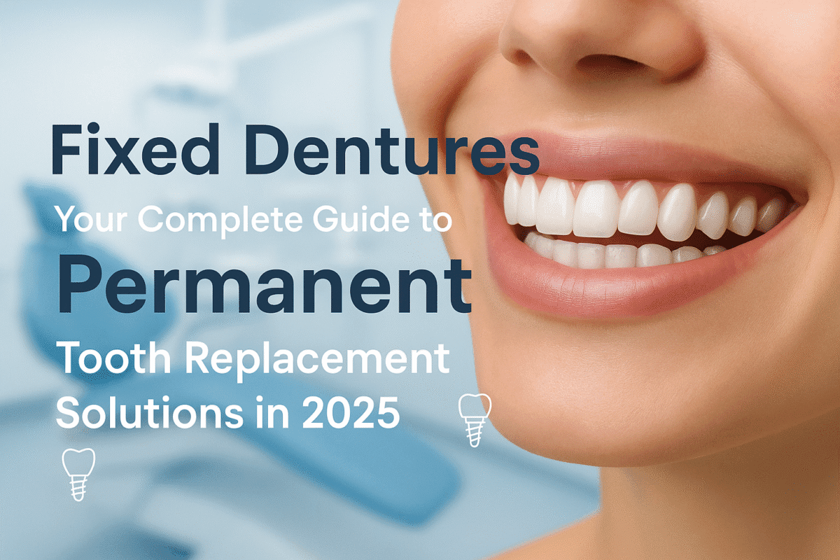 Fixed Dentures Guide 2025: Permanent Tooth Replacement Solutions