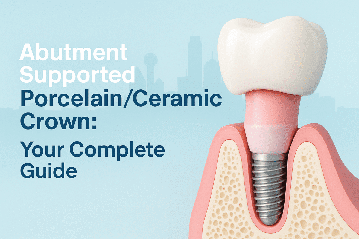 Abutment Supported Porcelain/Ceramic Crown Guide | Dallas TX 2025