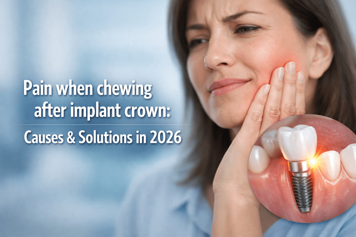 Pain when chewing after implant crown